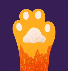 Cats paw concept Royalty Free Vector Image - VectorStock