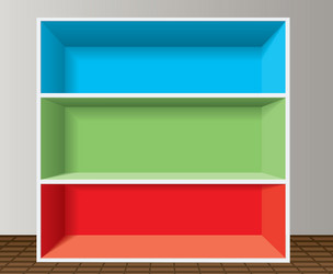 Empty Bookshelf Vector Images (over 5,100)