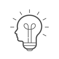 Lamp icon light bulb icon idea symbol Royalty Free Vector
