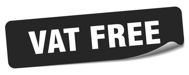 Vat free sticker label Royalty Free Vector Image