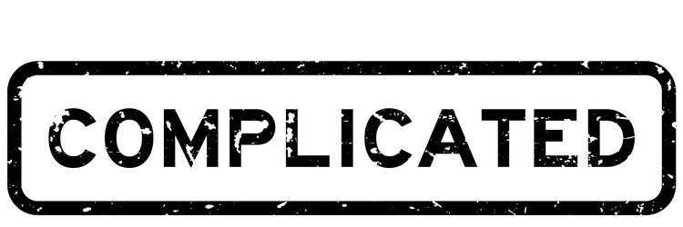 Label square red sticker in word complicated Vector Image