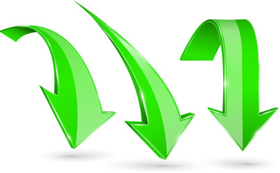 Green circle arrows up and down direction arrow Vector Image