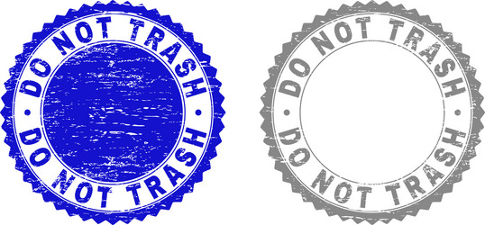 Do not trash rubber stamp Royalty Free Vector Image