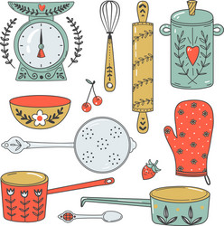 Baking icons Royalty Free Vector Image - VectorStock