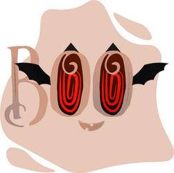 Halloween boo expression Royalty Free Vector Image