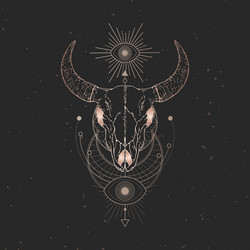 Geometric Bull Vector Images (over 3,400)