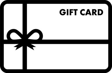 Gift card graphic design template isolated Vector Image