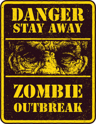 Poster zombie outbreak Royalty Free Vector Image
