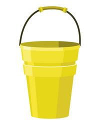Bucket bail cartoon icon or pail Royalty Free Vector Image