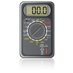 Digital Multimeter Schematic Royalty Free Vector Image