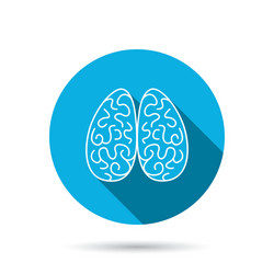Neurology icon human brain sign Royalty Free Vector Image