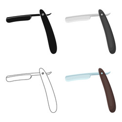 Dangerous razor for shavingbarbershop single icon Vector Image