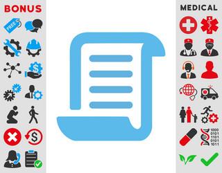 Paper roll flat icon Royalty Free Vector Image