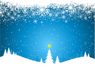 Winter scene Royalty Free Vector Image - VectorStock