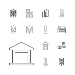 District icons Royalty Free Vector Image - VectorStock