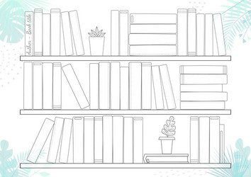 Printable a4 paper sheet for book tracker Vector Image