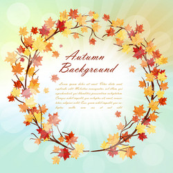 Autumn tree maple Royalty Free Vector Image - VectorStock