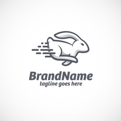 Bad rabbit logo cowboy can use Royalty Free Vector Image