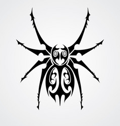 Tribal spider Royalty Free Vector Image - VectorStock