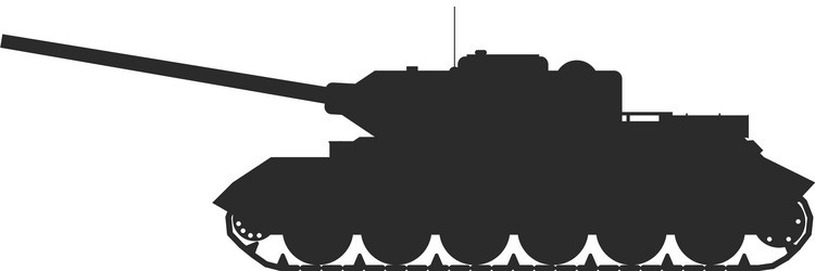 Military tank war kill Royalty Free Vector Image