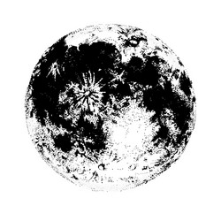 Full moon dotwork Royalty Free Vector Image - VectorStock