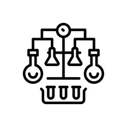 Students doing chemical experiment Royalty Free Vector Image