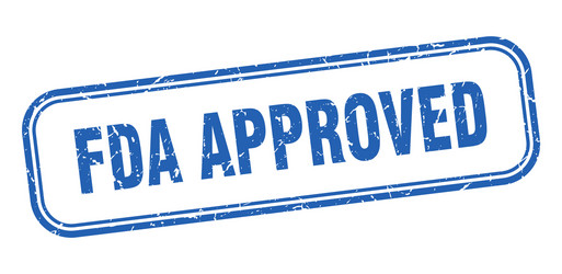Fda approved stamp Royalty Free Vector Image - VectorStock