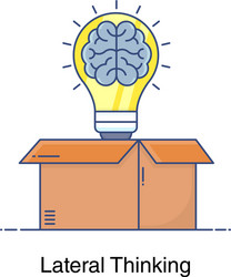 Lateral thinking Royalty Free Vector Image - VectorStock