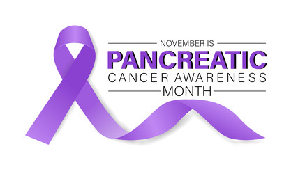 Pancreatic cancer awareness month Royalty Free Vector Image
