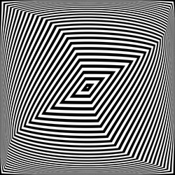 Circular op art pattern Royalty Free Vector Image