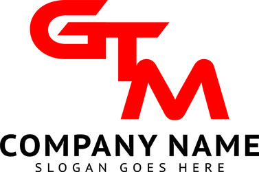 Gtm letter logo Royalty Free Vector Image - VectorStock