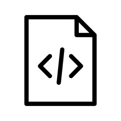 Script icon Royalty Free Vector Image - VectorStock