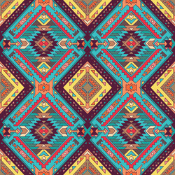 Aztec peruvian mexican knit pattern ornament Vector Image