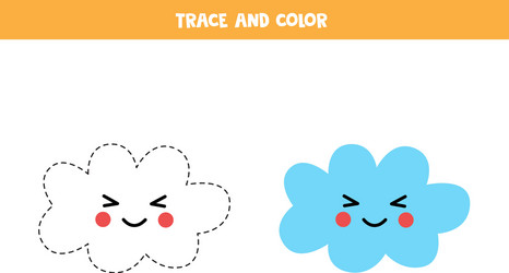 Worksheet Cloud Tracing Vector Images (97)
