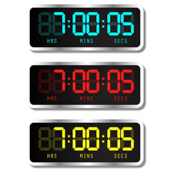 Digital alarm clock icon Royalty Free Vector Image