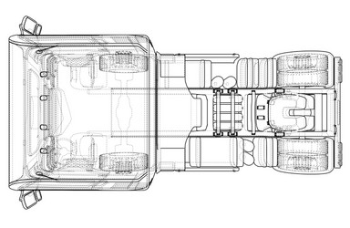 Semi Truck Top View Vector Images (over 220)