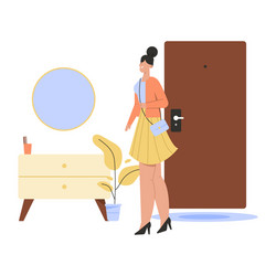 Minimal set of timer work home and metro map line Vector Image