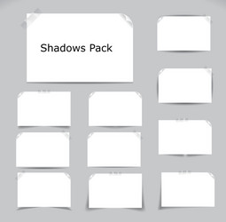Box shadows square overlay effect realistic shades