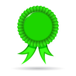 First place award ribbon Royalty Free Vector Image