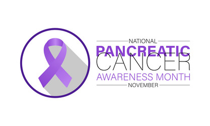 Pancreatic cancer awareness month Royalty Free Vector Image