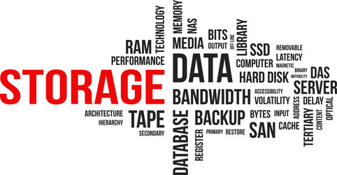 Cloud storage checklist for efficient digital Vector Image