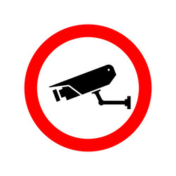 Video surveillance iconcctv camera Royalty Free Vector Image