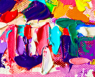 Oil painting background brush strokes Royalty Free Vector