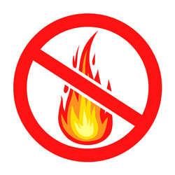 No sign red prohibition Royalty Free Vector Image