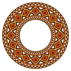 Bright round ethnic pattern Royalty Free Vector Image