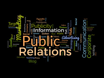 Word cloud background concept for public Vector Image