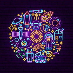 Retro wave outer space vaporwave Royalty Free Vector Image