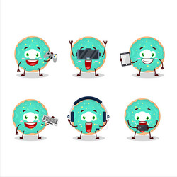 Blue Donut Vector Images (over 4,100)