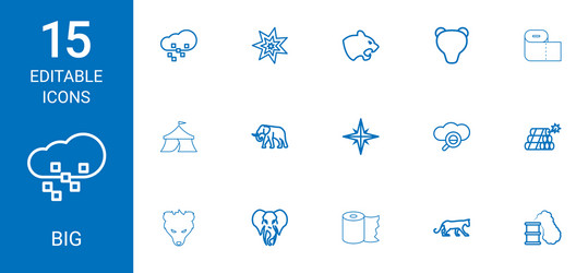 14 big icons Royalty Free Vector Image - VectorStock