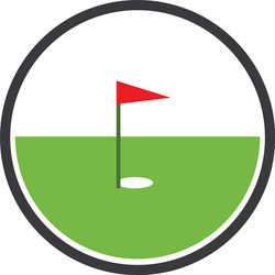 Golf template icon Royalty Free Vector Image - VectorStock